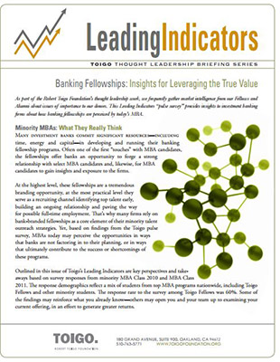 The Robert Toigo Foundation » Blog Archive Leading Indicators: Banking ...